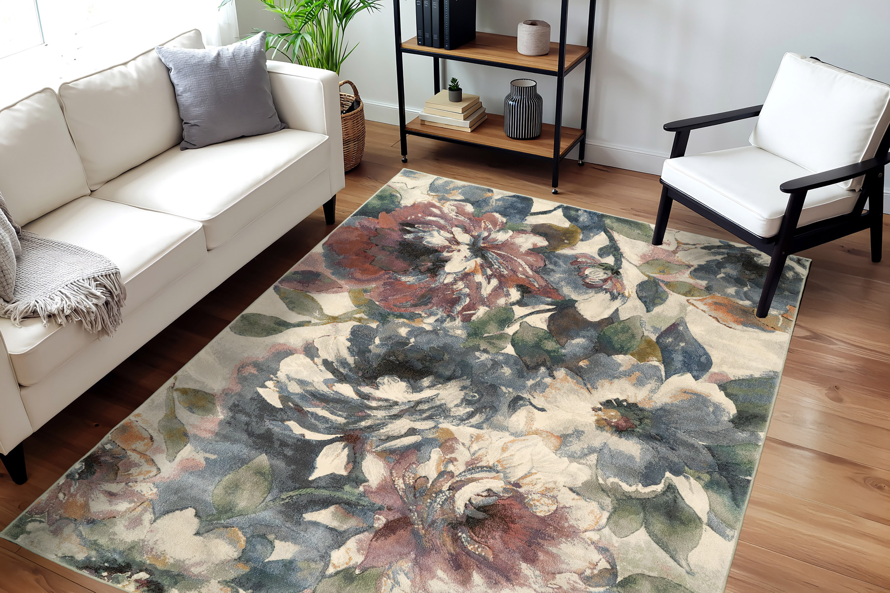 Charlton Home Trosper Floral Area Rug & Reviews - Wayfair Canada