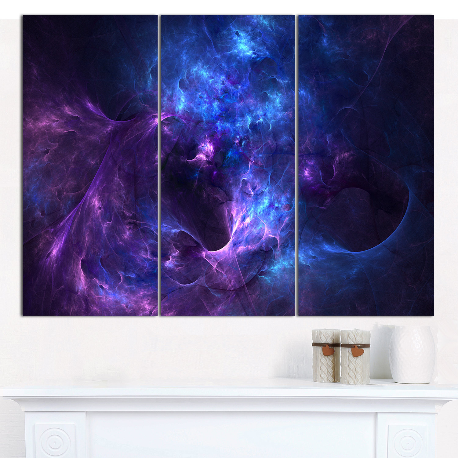 Design Art 'New Galaxy with Nebel' Graphic Art Print Multi-Piece Image ...