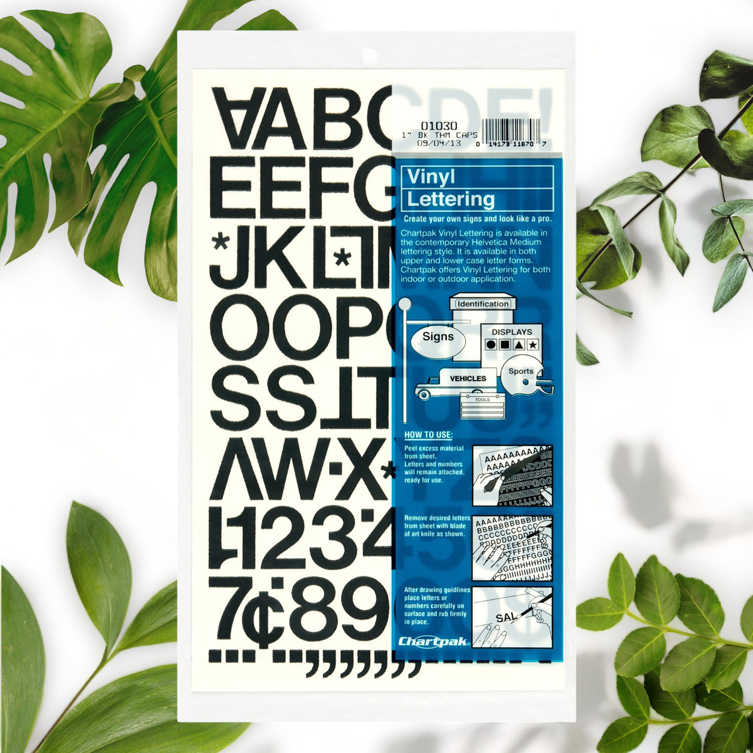 Pacific Funds Vinyl Letters and Numbers Set, 1 Inch, Pack of 88 ...