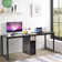 Ebern Designs Martin Metal Base Computer Desk & Reviews | Wayfair