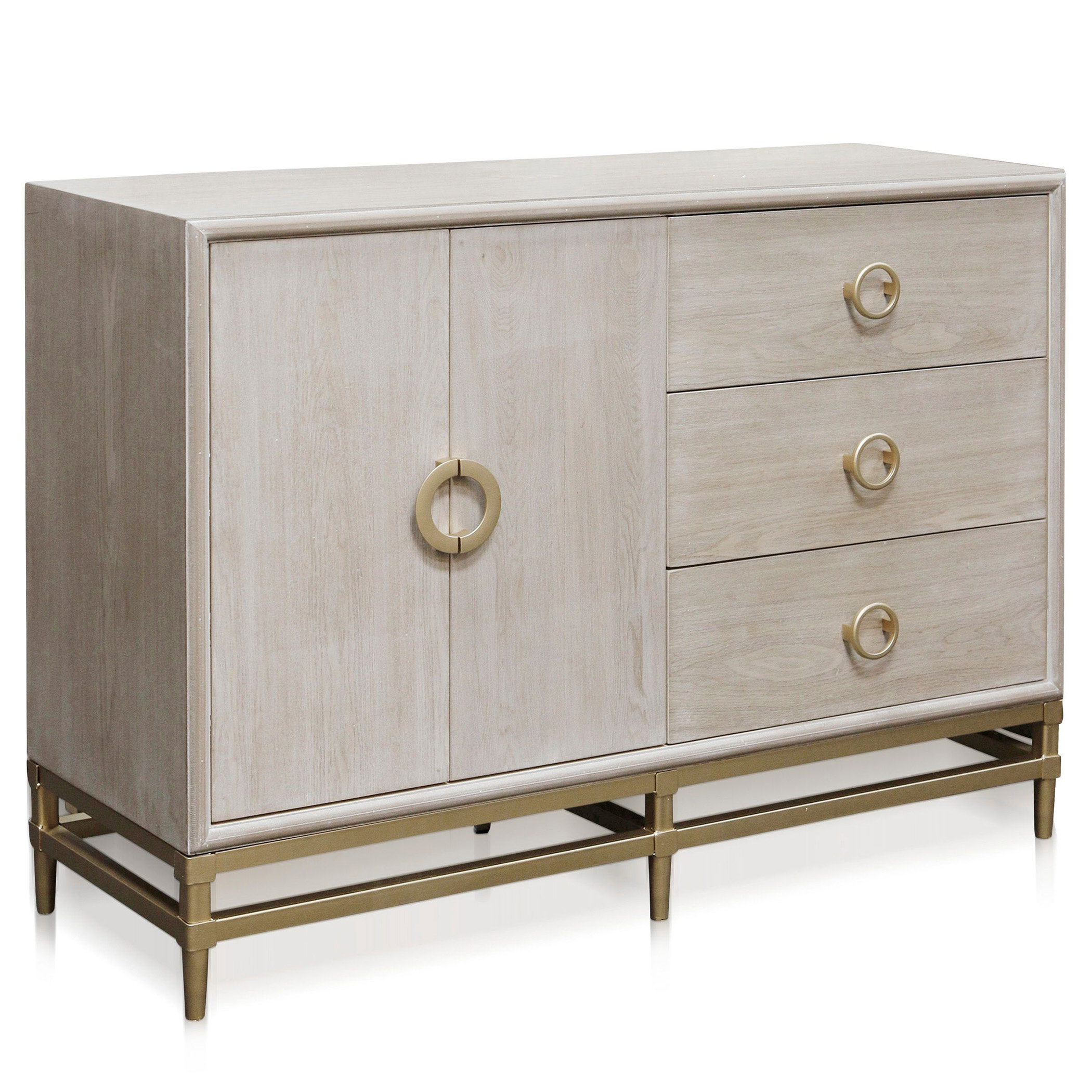 Willa Arlo™ Interiors Diggins 48" Wide 3 Drawer Server & Reviews | Wayfair