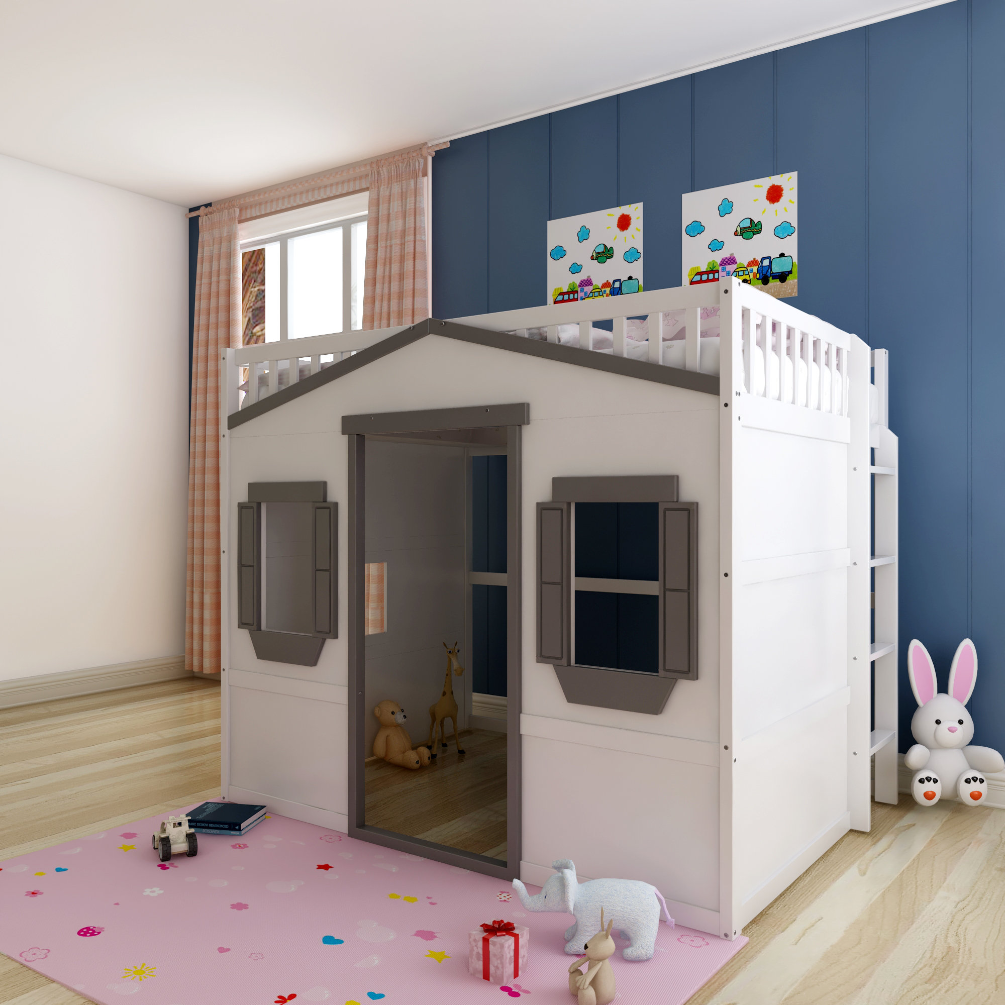 Harper Orchard Talihina Kids Full Loft Bed - Wayfair Canada