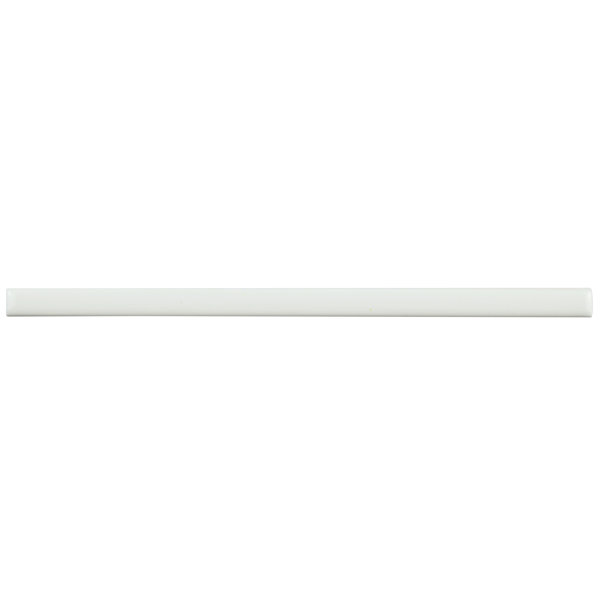 Merola Tile Blanco 7 7/8" x 3/8" Ceramic Pencil Liner Tile Trim in ...