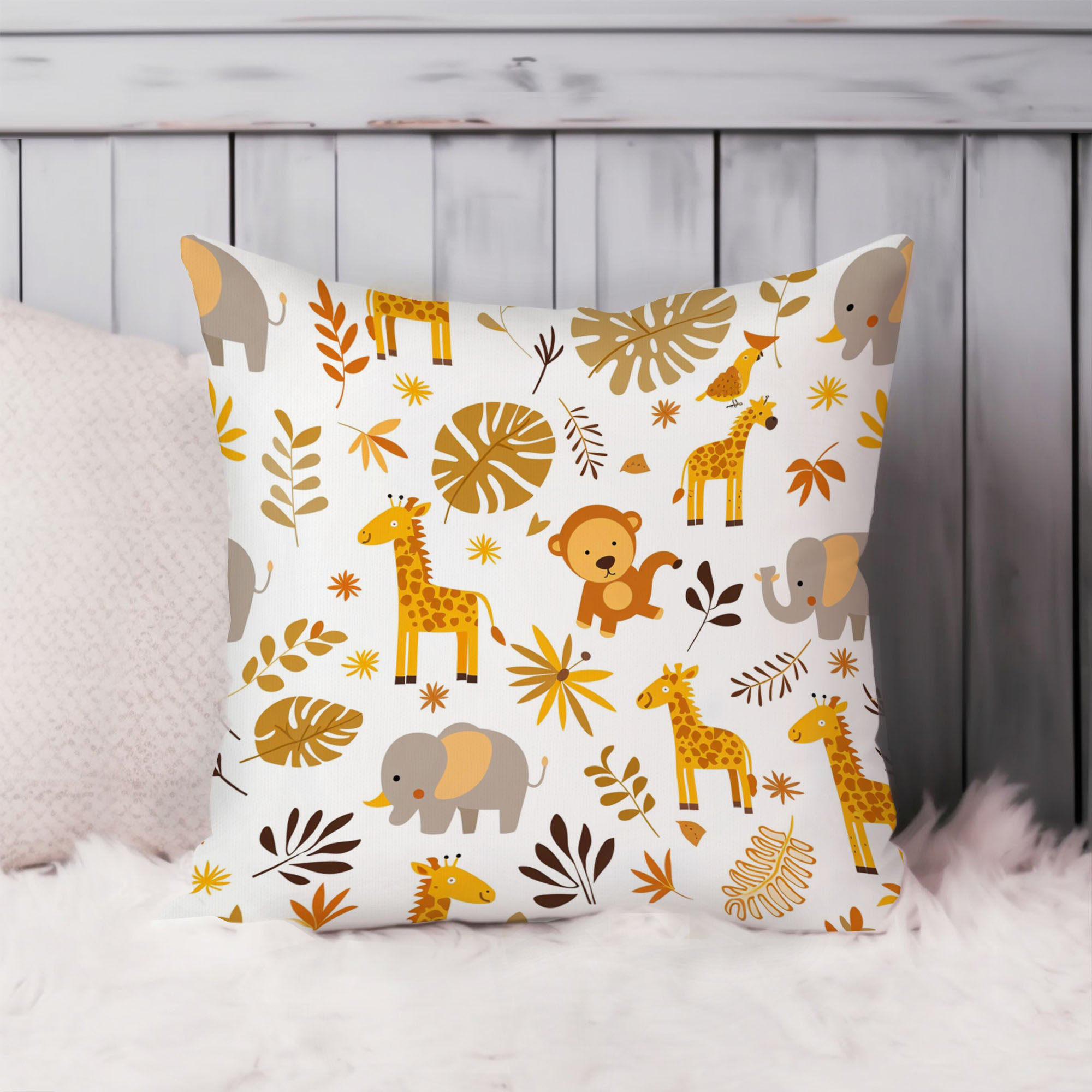 Ethan Taylor Animals Elephants Giraffes Monkeys Kids Room Children's Art Wild Animals Giraffe ...