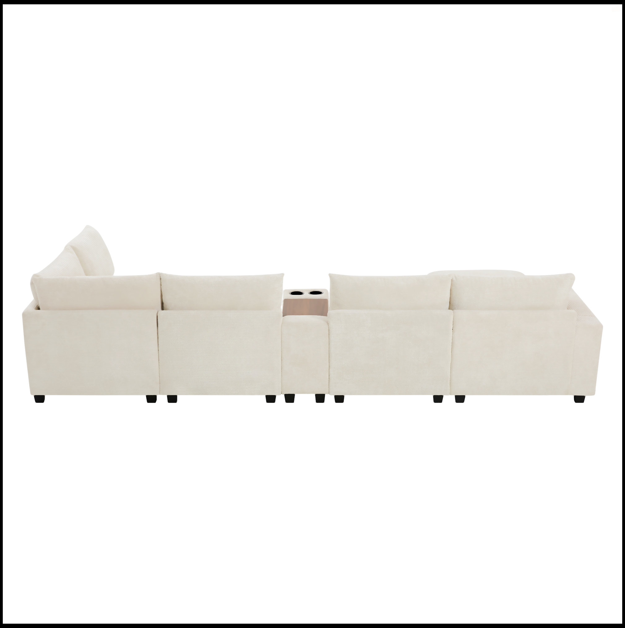 Hokku Designs 140'' Oversized Modular Sectional Sofa With Movable ...