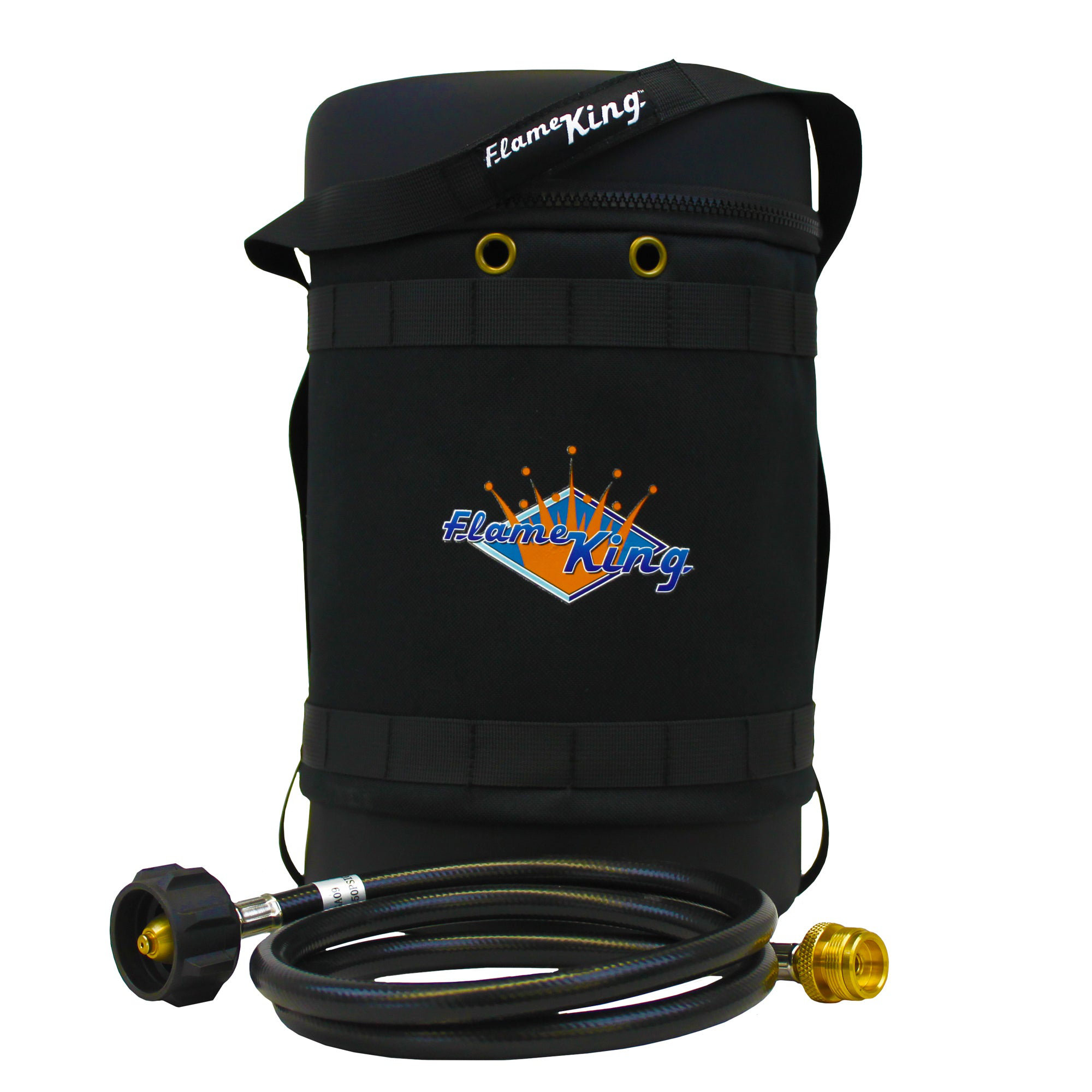 Flame King Gas Hauler Kit Protective Carry Case for 5LB Propane Tank ...