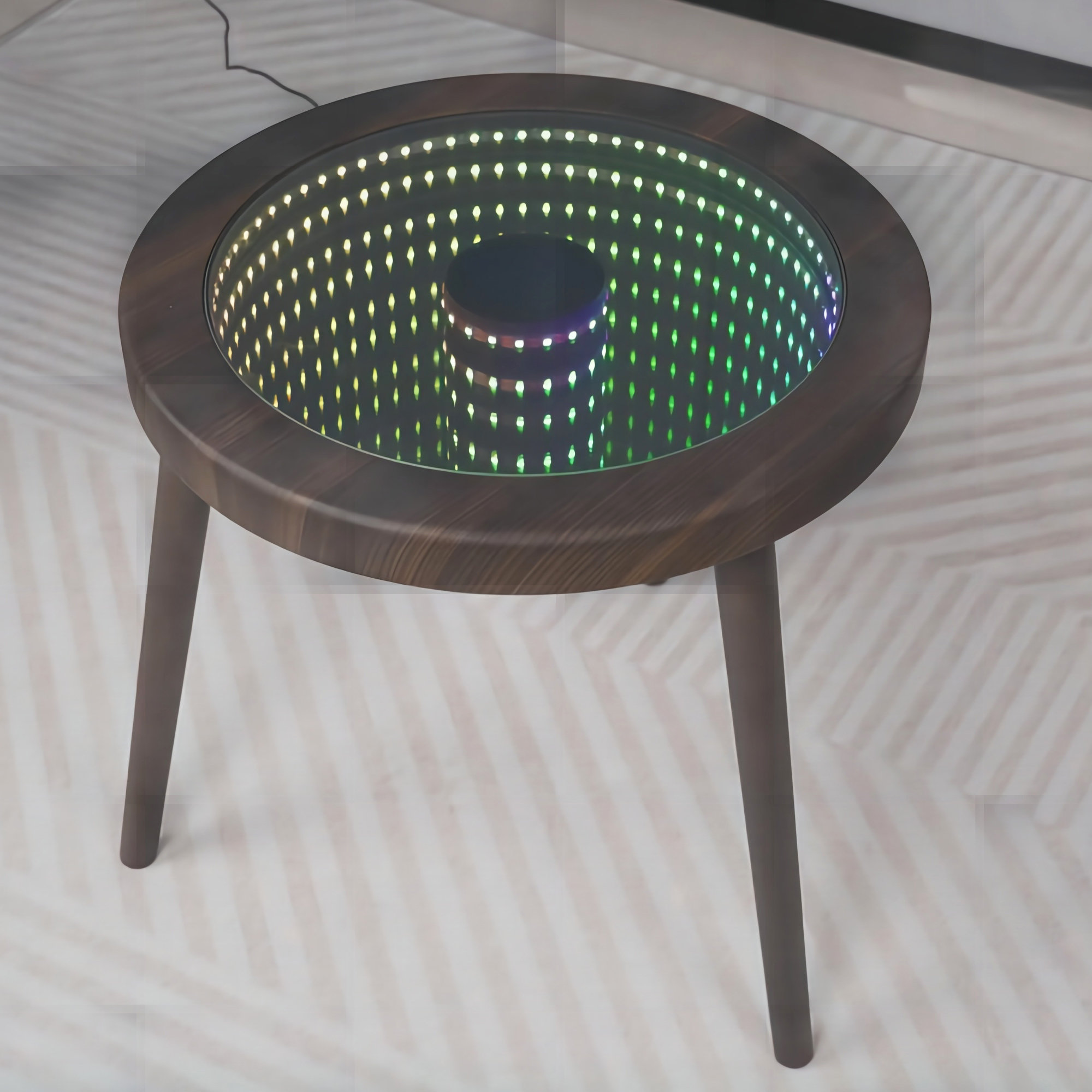 Wrought Studio™ Infinity Mirror Coffee Table With Led Lights & Reviews ...