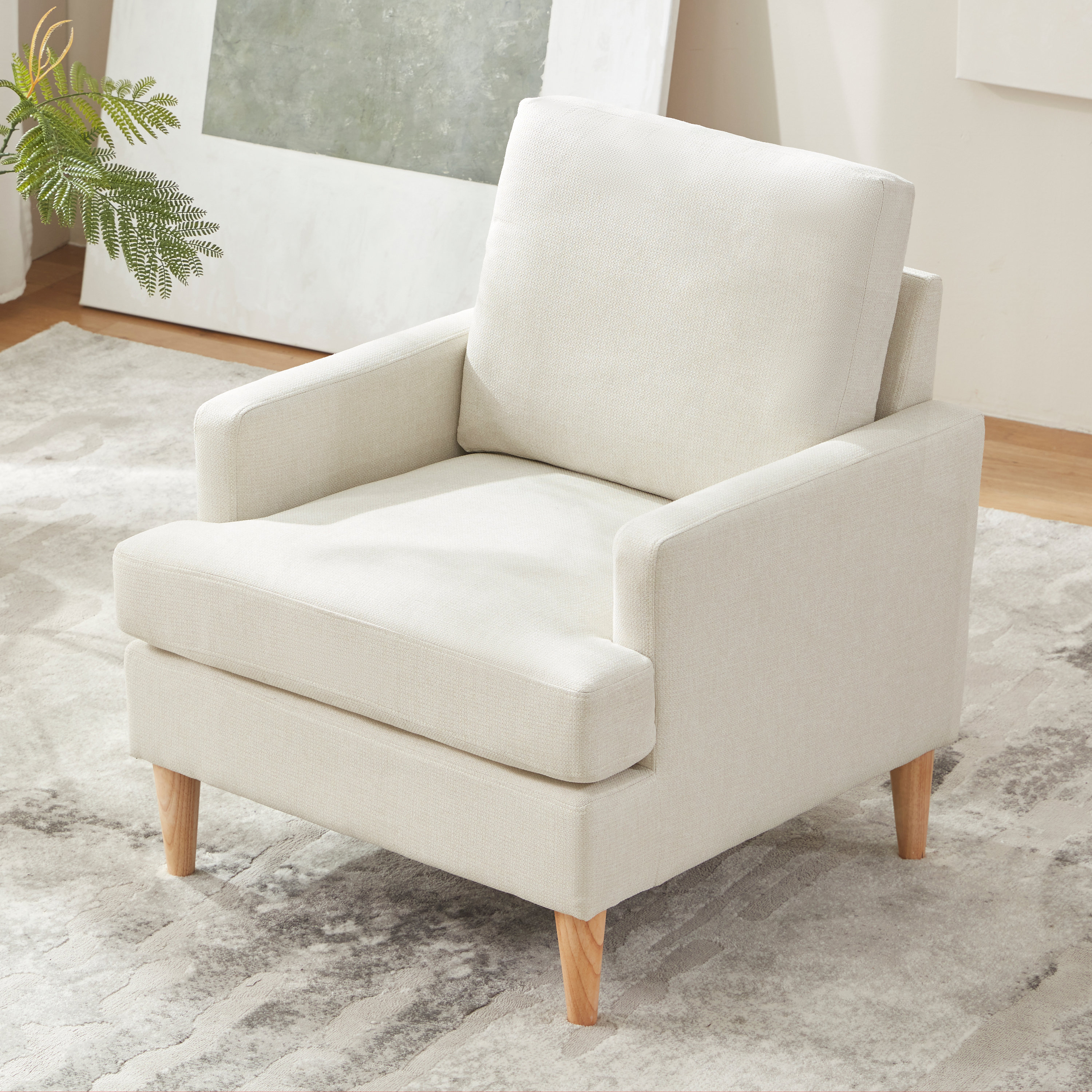 George Oliver Fauteuil Clancy avec pieds en bois massif et Commentaires ...