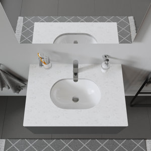 Duravit Ceramic Oval Undermount Bathroom Sink with Overflow "& Reviews ...