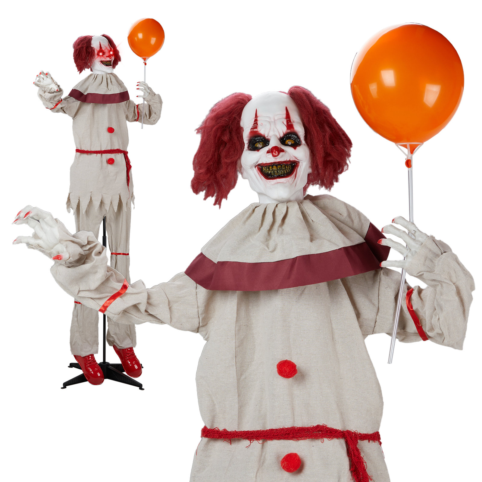 The Holiday Aisle® 5.7FT Halloween Decoration Animatronics Talking ...