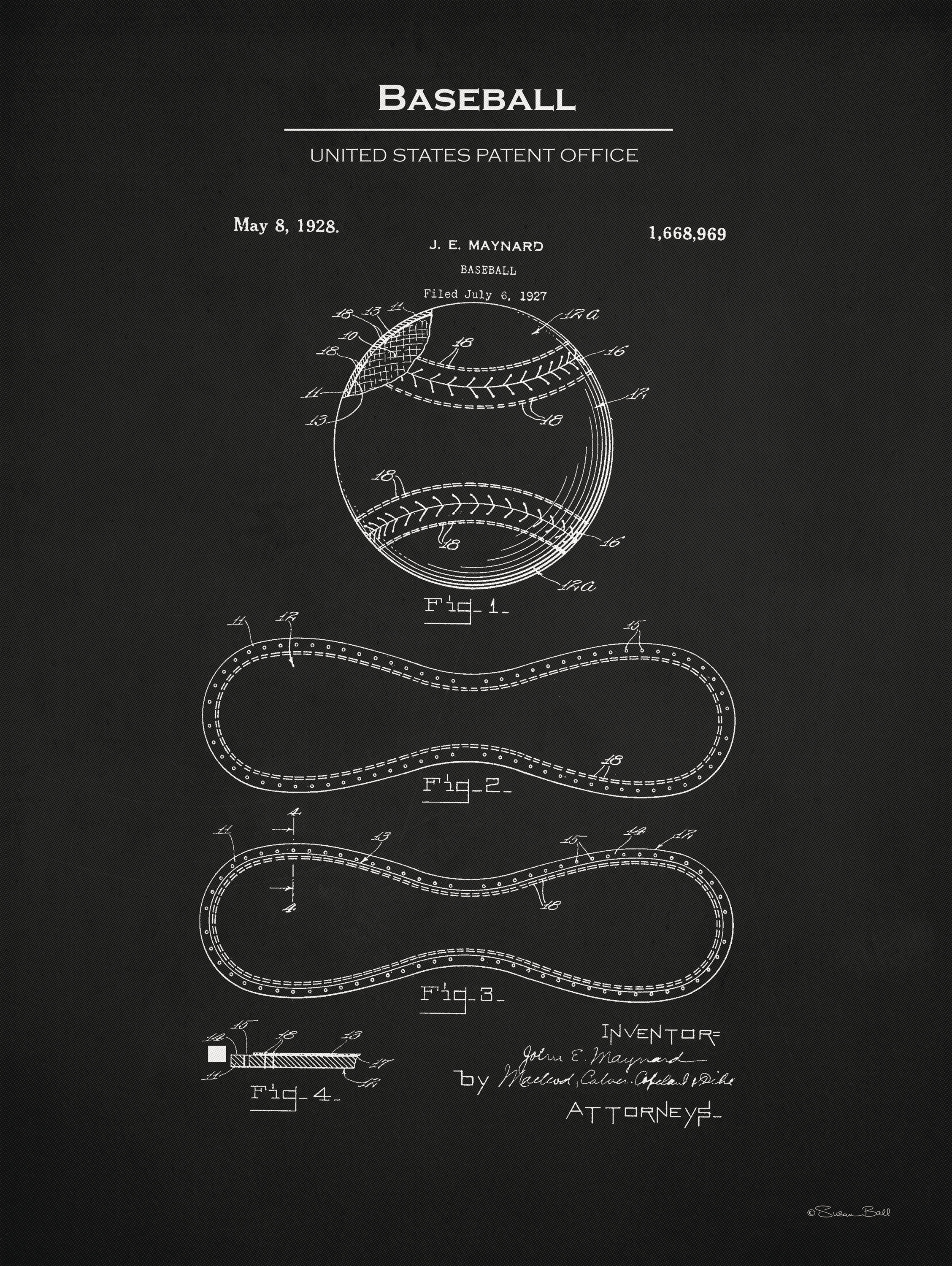 Williston Forge Baseball Patent by Susan Ball | Wayfair