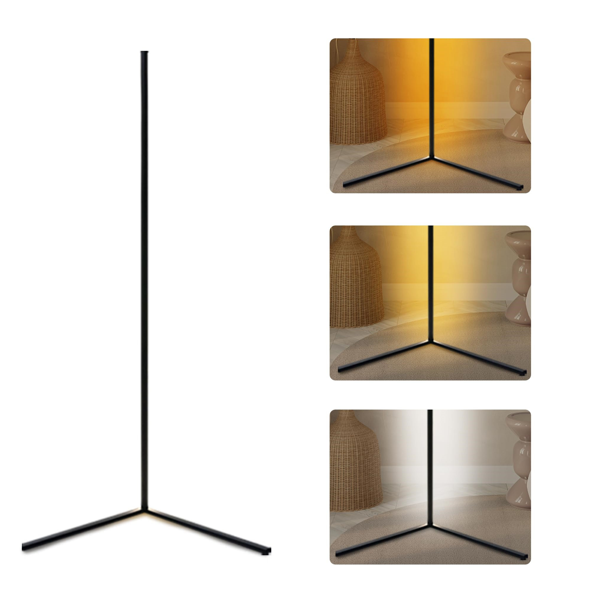 Wrought Studio LED Corner Floor Lamp. 55" Tall, - Wayfair Canada