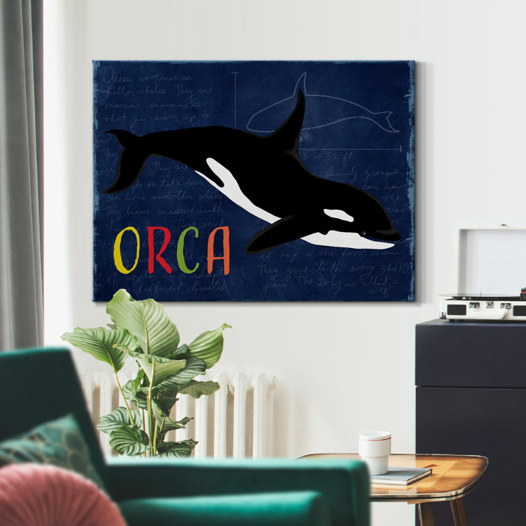 Sunside Sails Orca Framed On Canvas Print | Wayfair