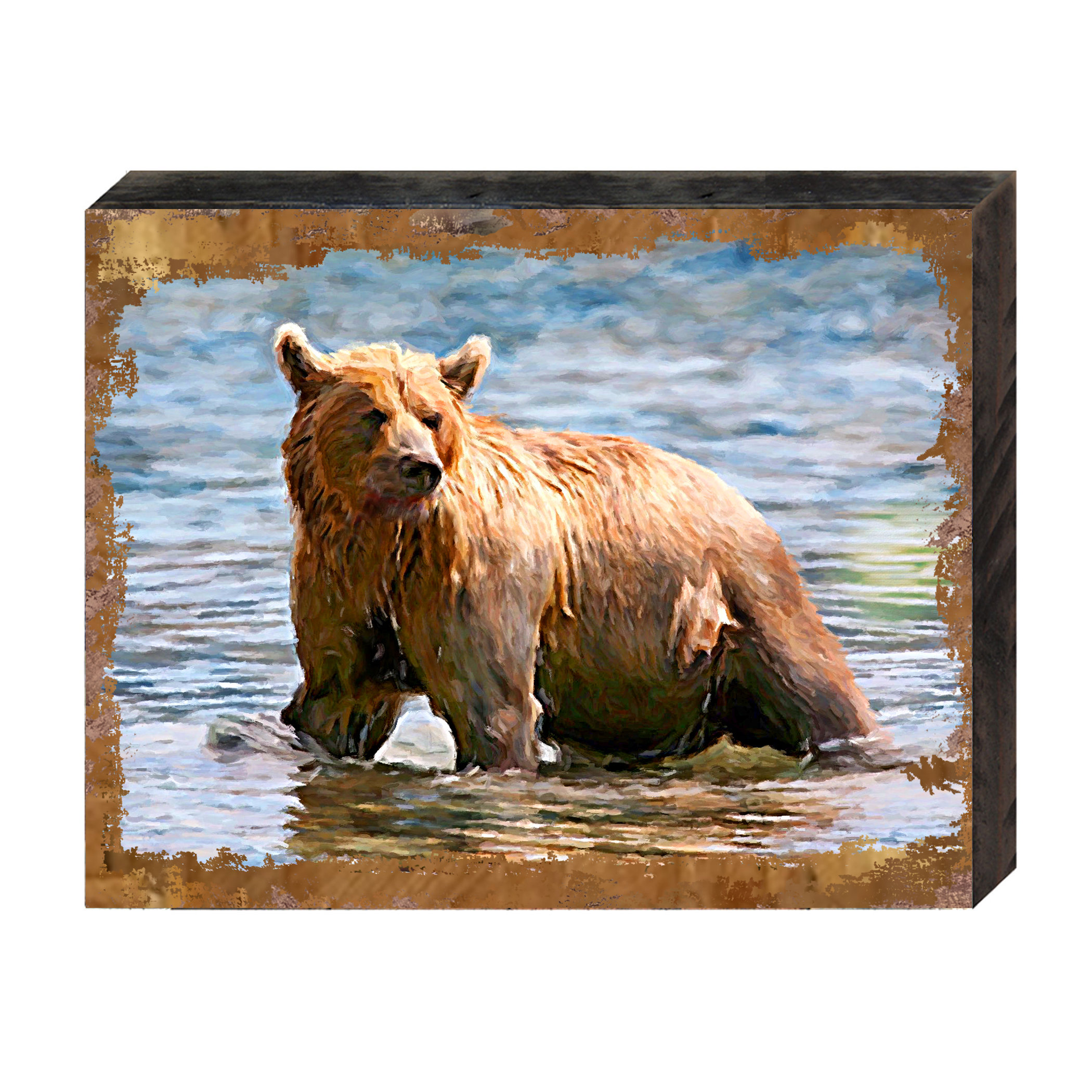 Millwood Pines Schlegel Bear Wood Block | Wayfair
