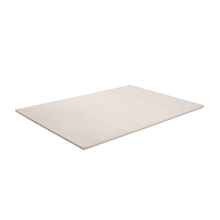 Theko Hand Loomed Wool Cream Rug | Wayfair.co.uk
