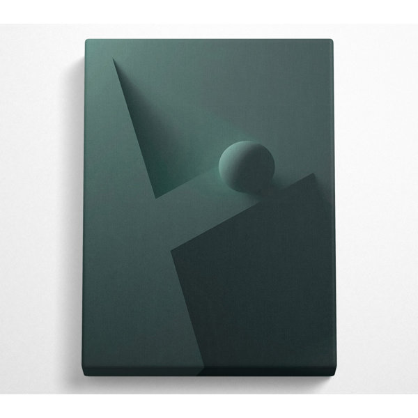 Latitude Run Dark Green Ball - No Frame Print on Canvas | Wayfair.co.uk