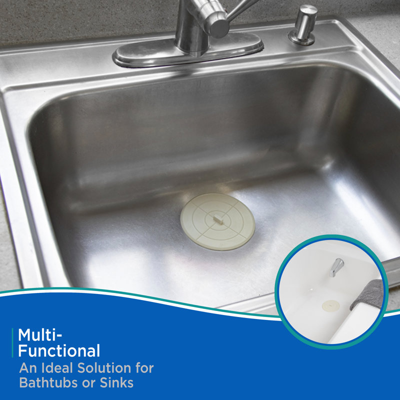 Kenney Rubber Drain Stopper, 5" Diameter, White & Reviews | Wayfair