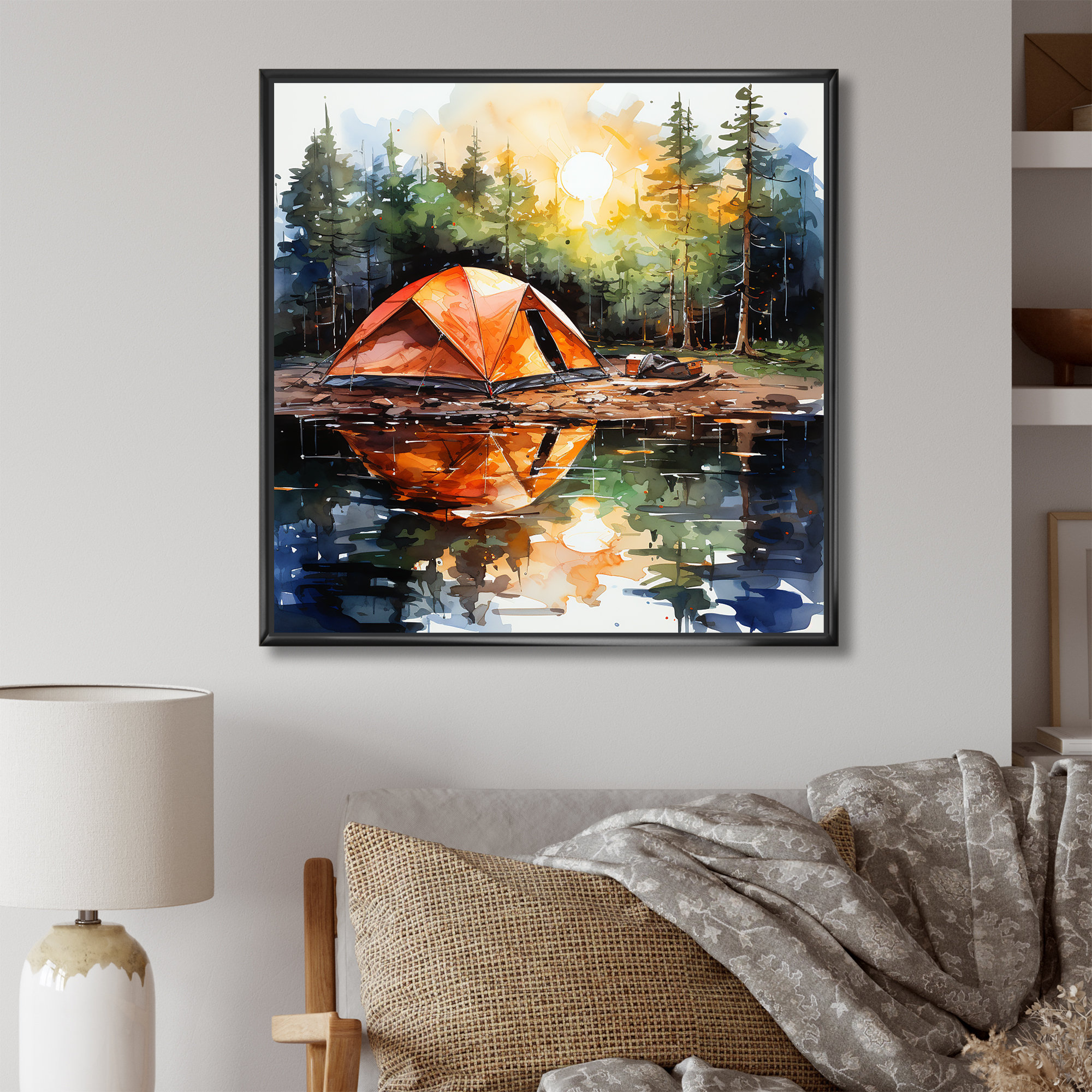 Millwood Pines Forest Camping Tents Retreat 1 - Fruits Wall Art | Wayfair