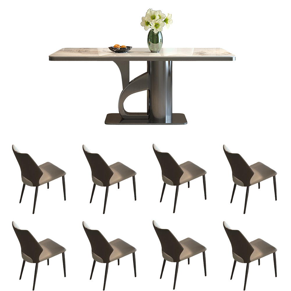 Elamer Italian style light luxury dining table set | Wayfair