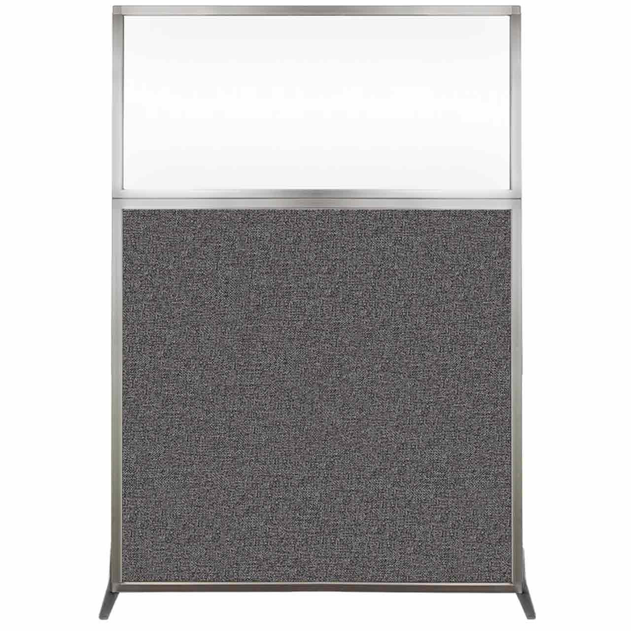 Versare 6' Tall Hush Screen Portable Partition - Clear Window | Wayfair