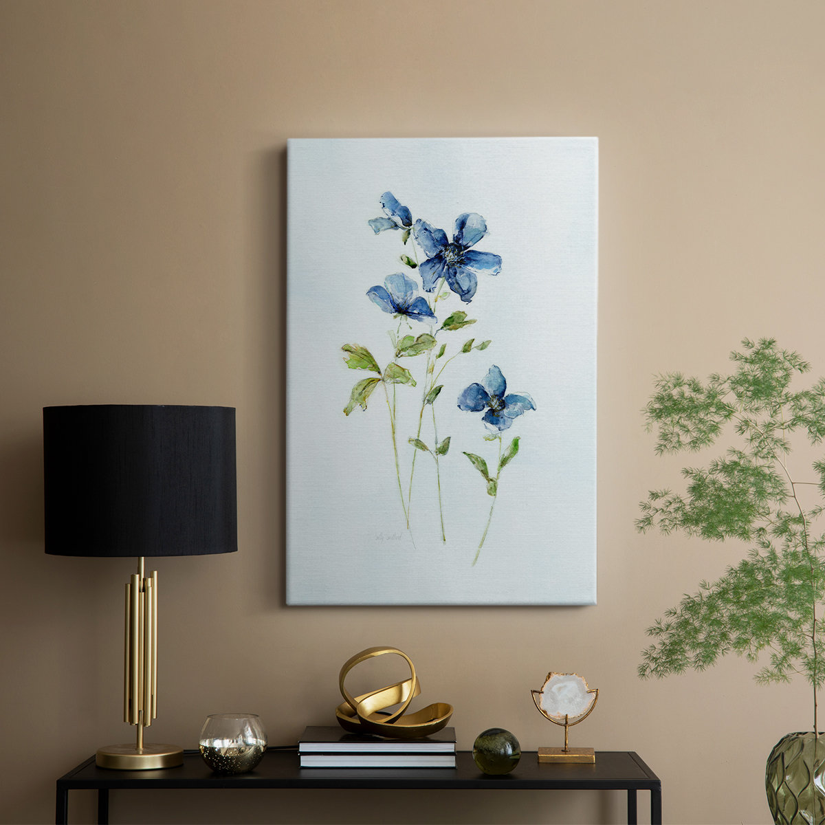 Dakota Fields Blue Wonders I -Gallery Wrapped Cavas | Wayfair