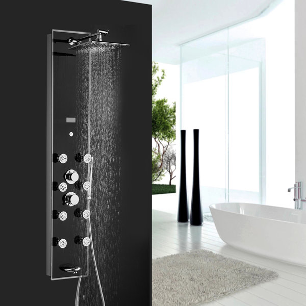 AZ HOMME 51'' Shower Panel with Adjustable Shower Head | Wayfair