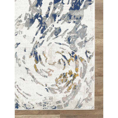 Wrought Studio Seldovia Abstract Beige Area Rug & Reviews | Wayfair