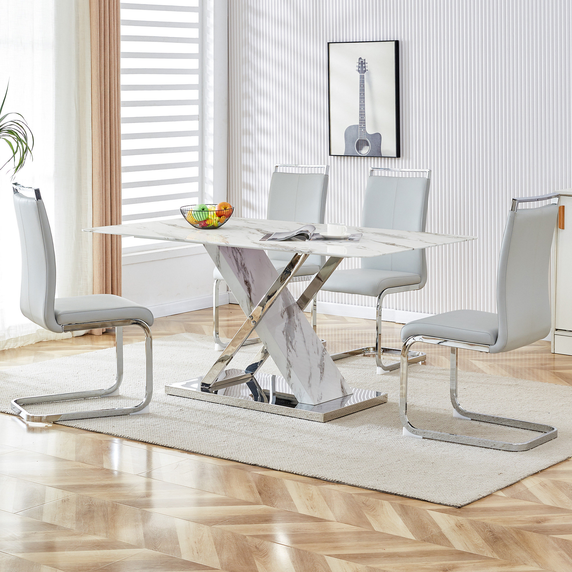 Ivy Bronx Kadren Rectangular 63'' L x 37'' W Dining Set - Wayfair Canada