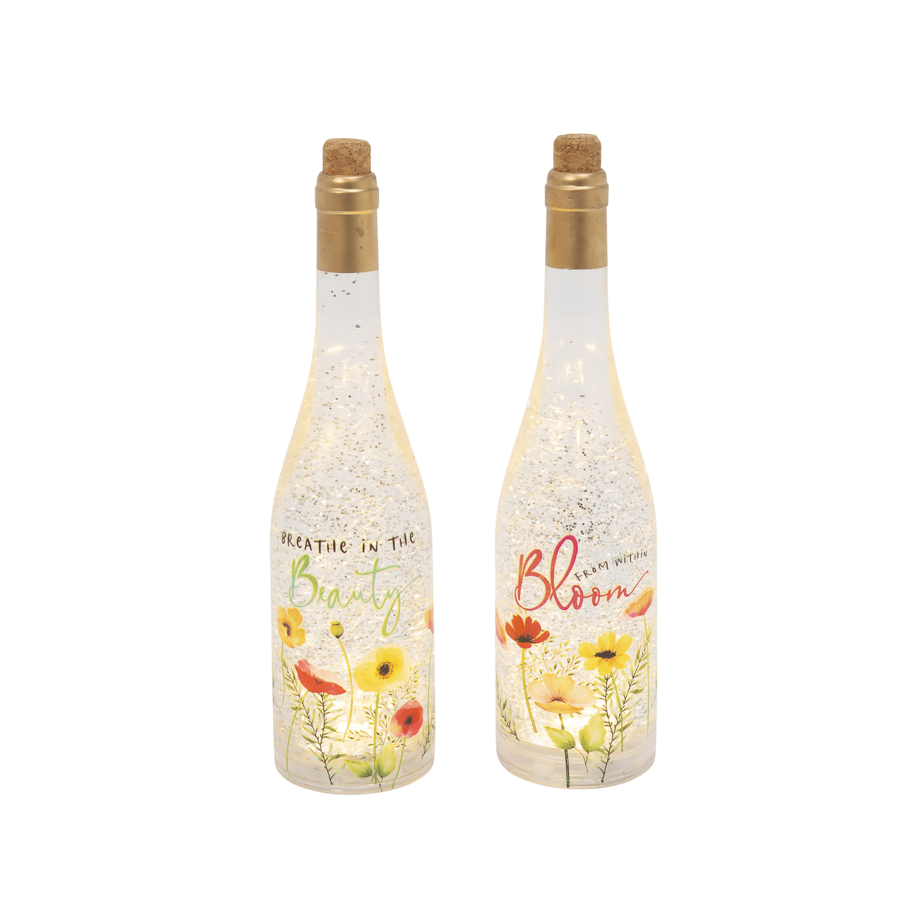 Rosalind Wheeler 12.5 In. Illuminating Flower Spinning Water Globe ...