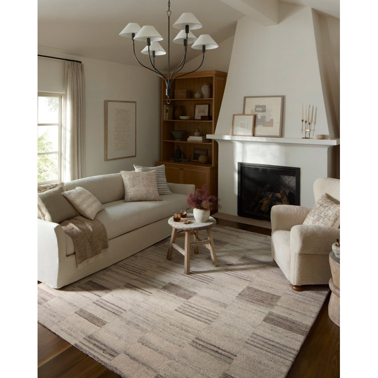 Amber Lewis x Loloi Rocky Ivory / Dove Area Rug & Reviews | Joss & Main