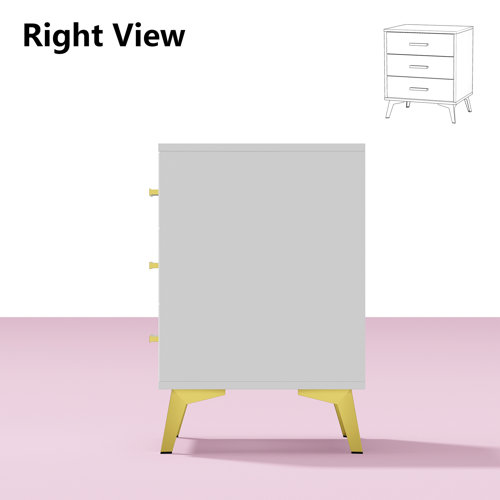 Mercer41 Hattenhauer Solid + Manufactured Wood Nightstand & Reviews ...