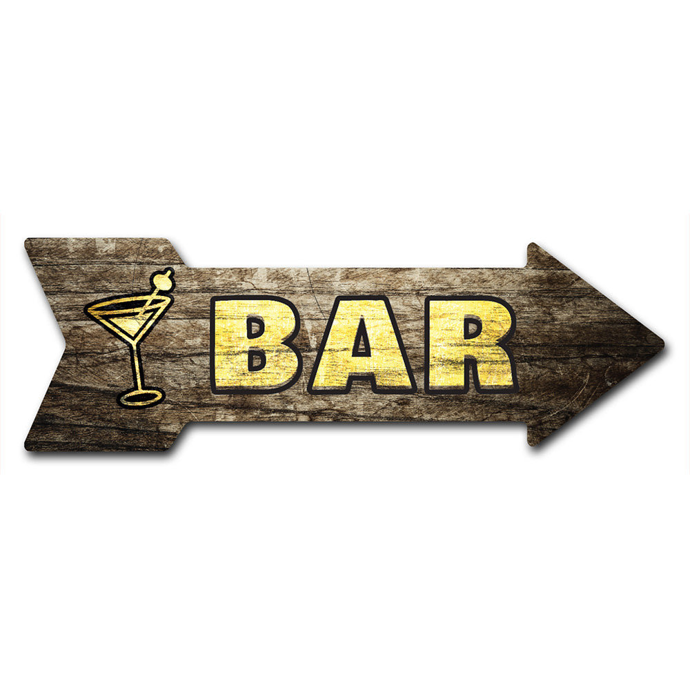 SignMission Bar Arrow Sign | Wayfair