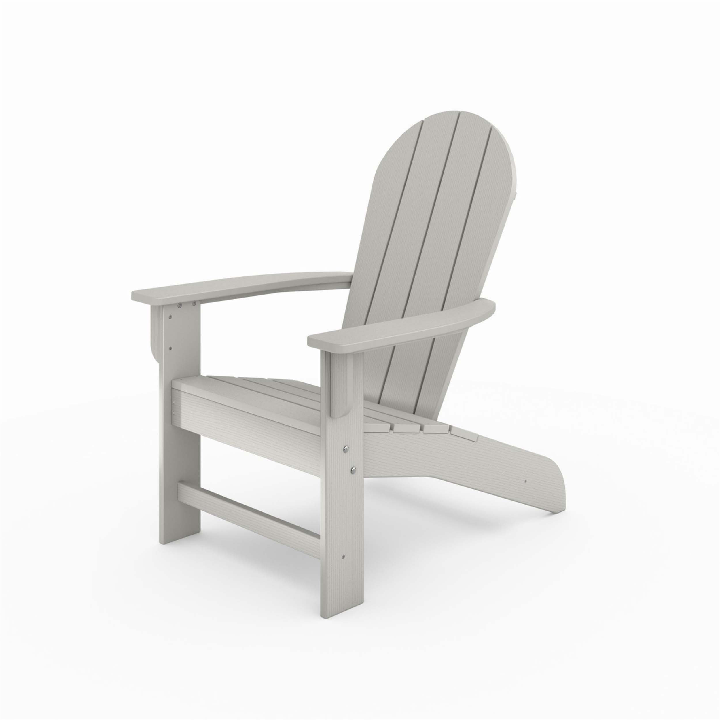 Rosecliff Heights Dark Grey Adirondack Chair – Premium HDPE Poly Lumber ...