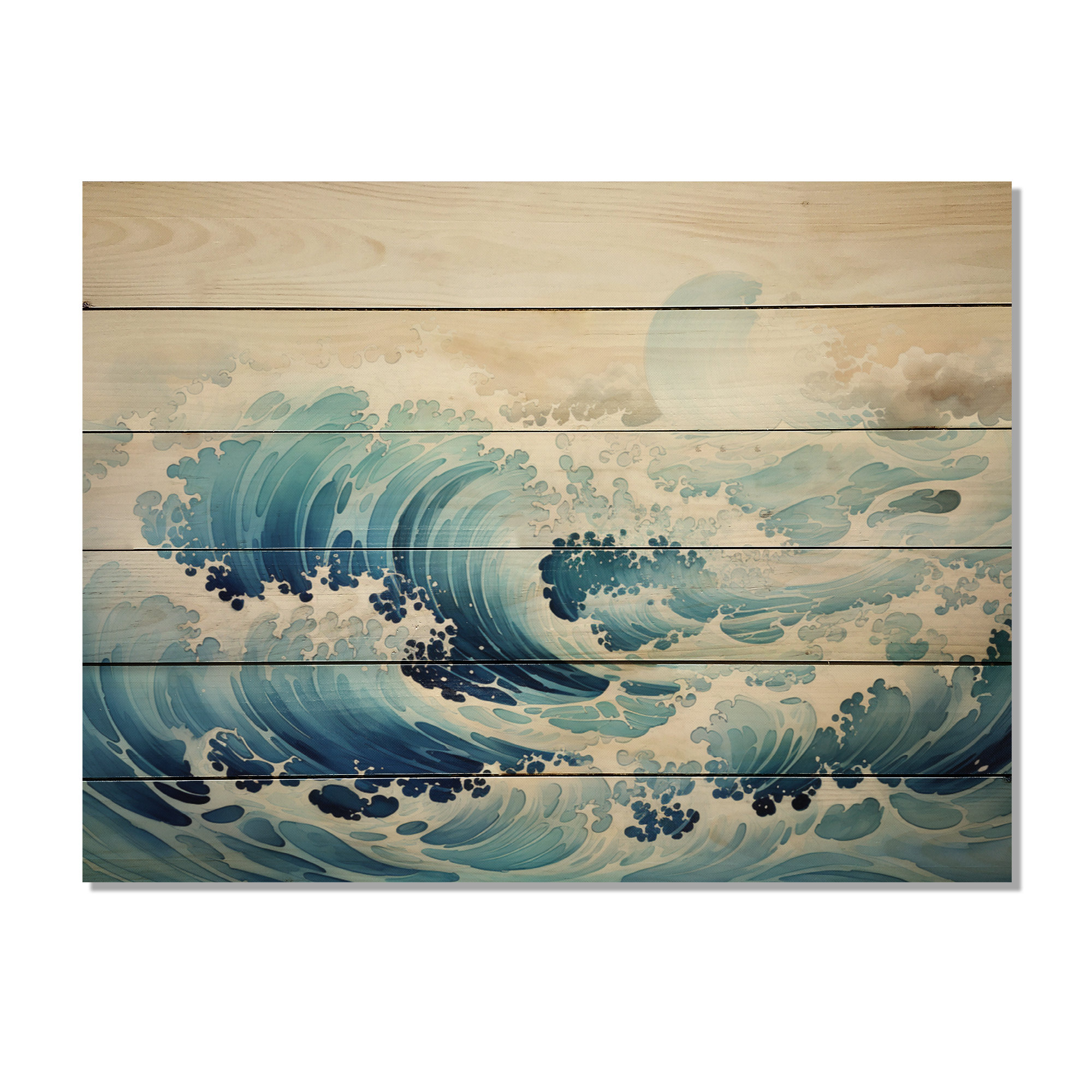 Dovecove Gerhild Dramatic Tide I On Wood Print | Wayfair