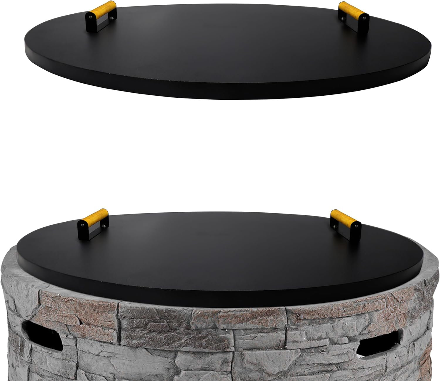 Febtech - 38" Firepit Snuffer Lid - 16 Gauge Thick Rust Resistant ...