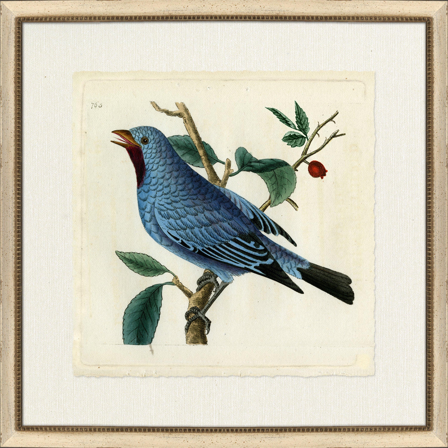 Wendover Art Group Blue Bird - Picture Frame Painting on Paper | Wayfair