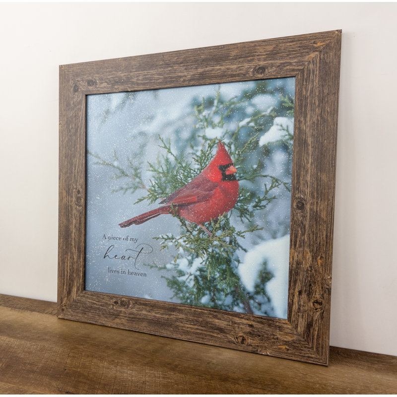 Gracie Oaks A Piece Of My Heart Cardinal - Picture Frame Graphic Art on ...