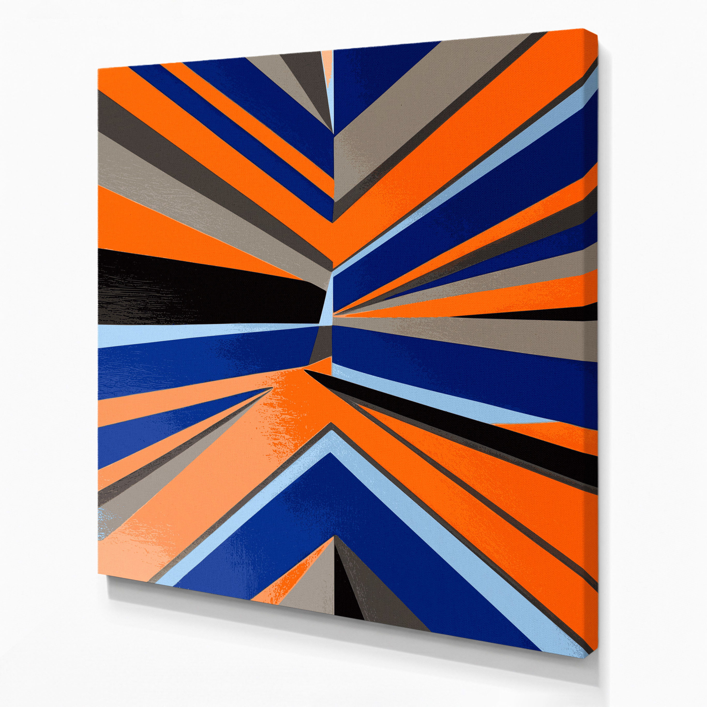 Latitude Run® Hard Edge 65 Gray Canvas Wall Art | Wayfair