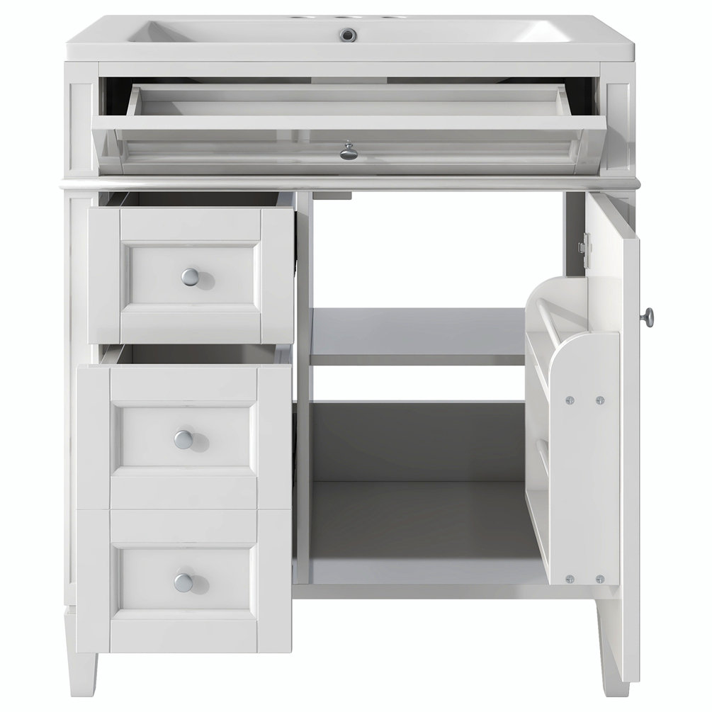 Canora Grey Datwan 30'' Single Bathroom Vanity with Resin Top | Wayfair