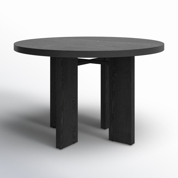 Black Round Dining Tables You'll Love | Wayfair