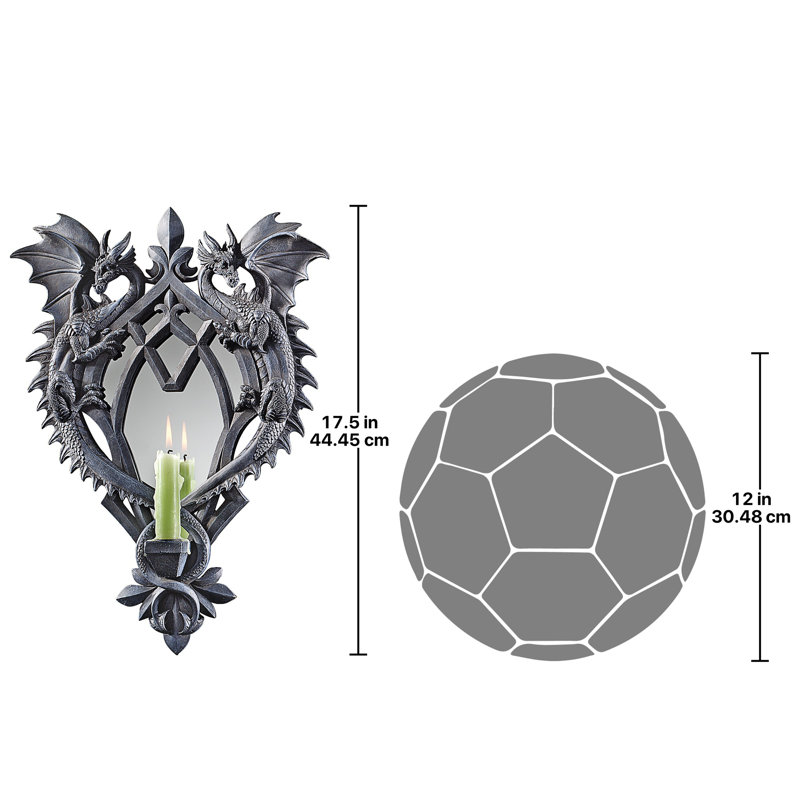 Design Toscano Double Trouble Gothic Dragon Wall Sconce & Reviews | Wayfair