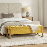 Beige Upholstered Benches You'll Love | Wayfair