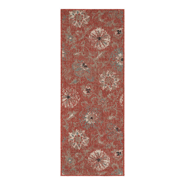 Unique Loom Outdoor Botanical Floral Rug | Wayfair