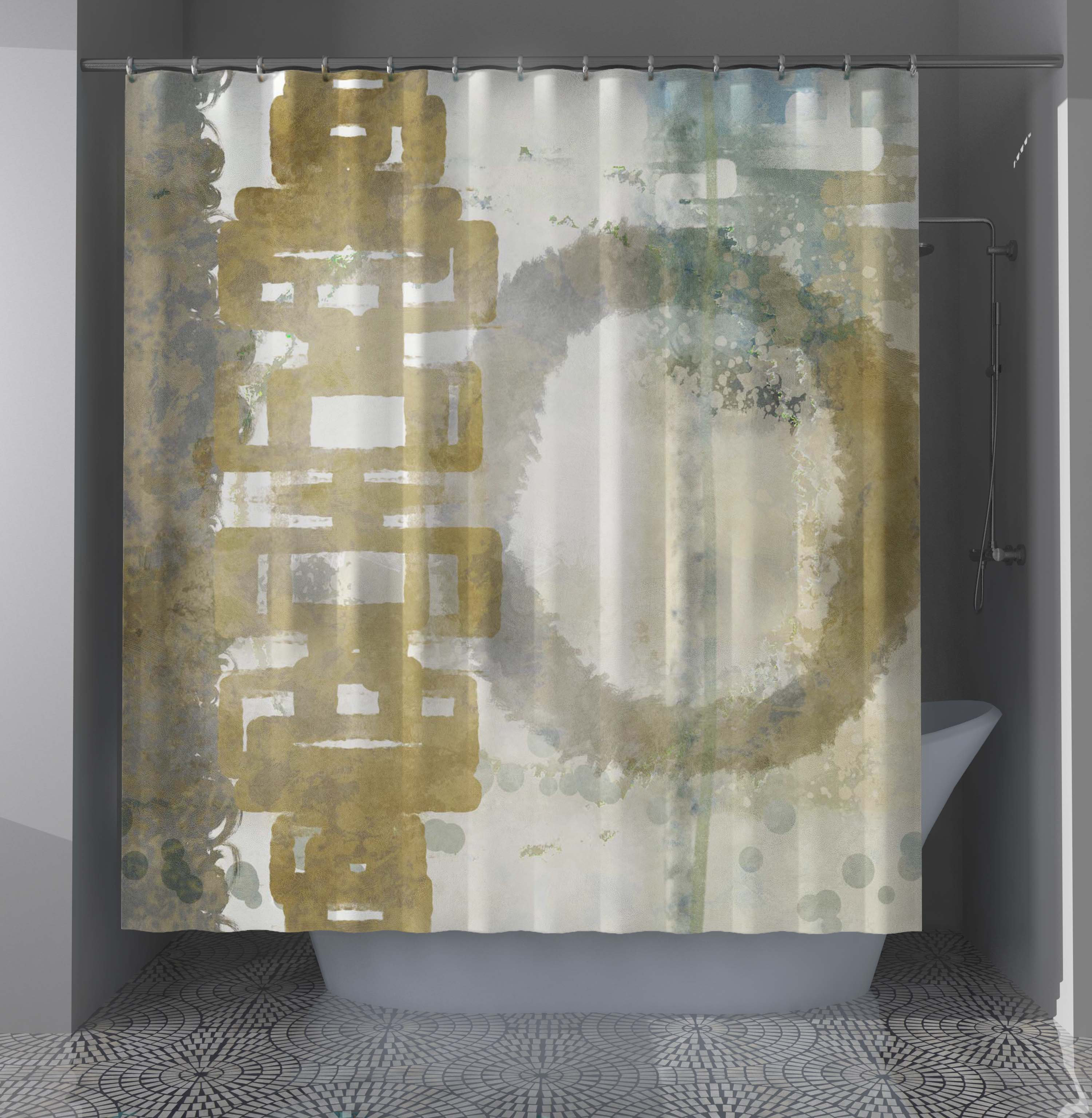 LeRoi Products Coy Kissable Designer Shower Curtain | Wayfair