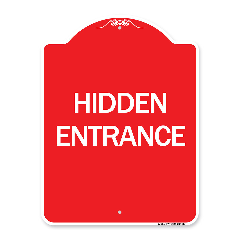 Signmission Designer Series Sign - Hidden Entrance/24456 | Wayfair