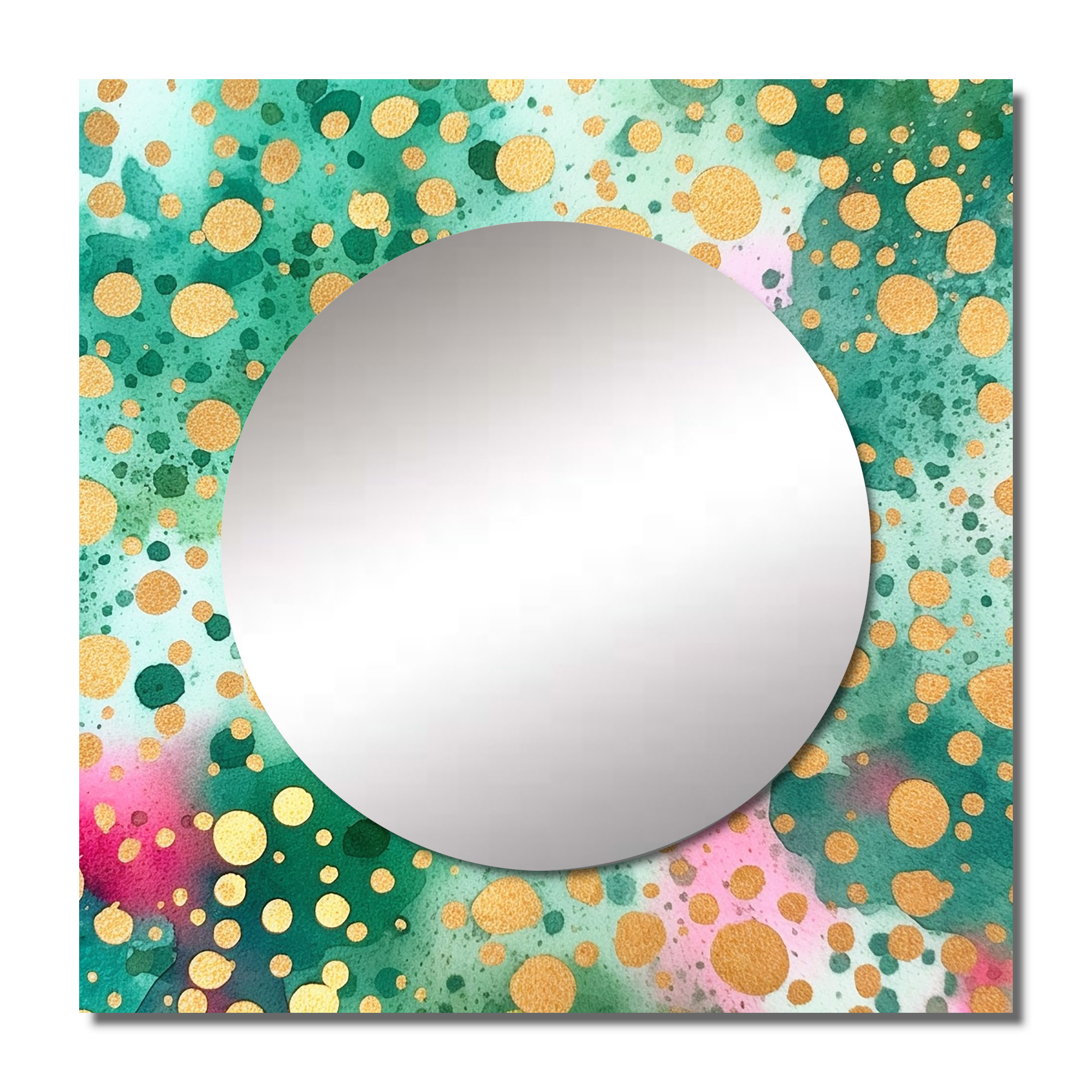 East Urban Home Joyate - Green and Gold Rhythmic Waters III Modern ...