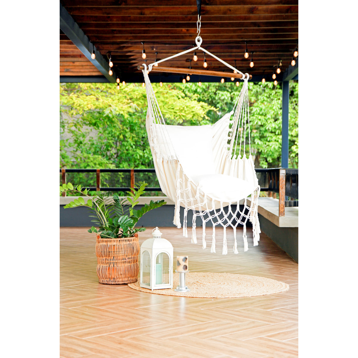 Dakota Fields Macrame Fringe Chair Hammock | Wayfair