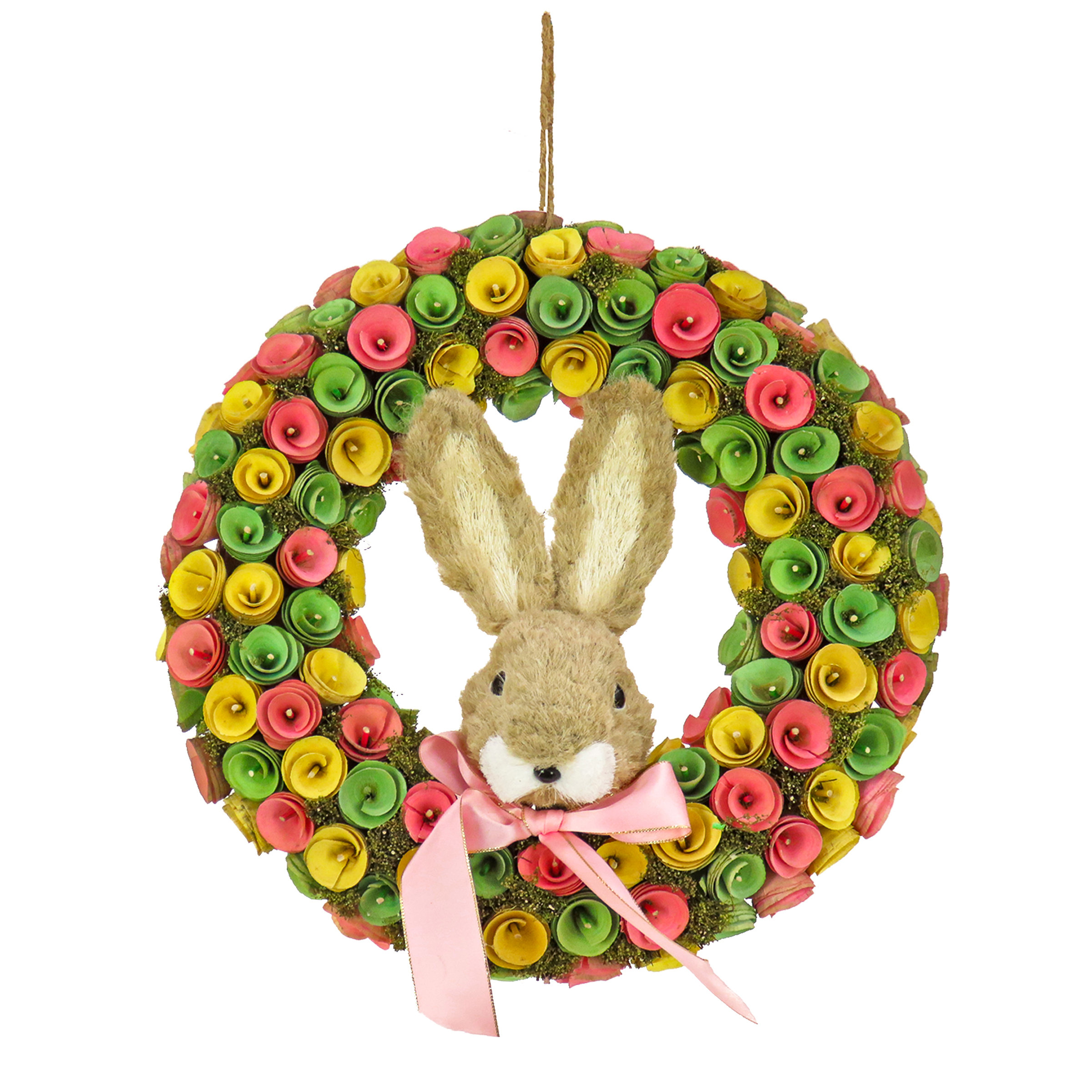 The Holiday Aisle® 16-inch Artificial Easter Wreath Decorated with ...