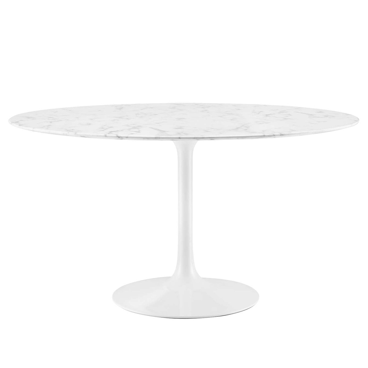 Modway Lippa Oval Artificial Marble Dining Table | Wayfair