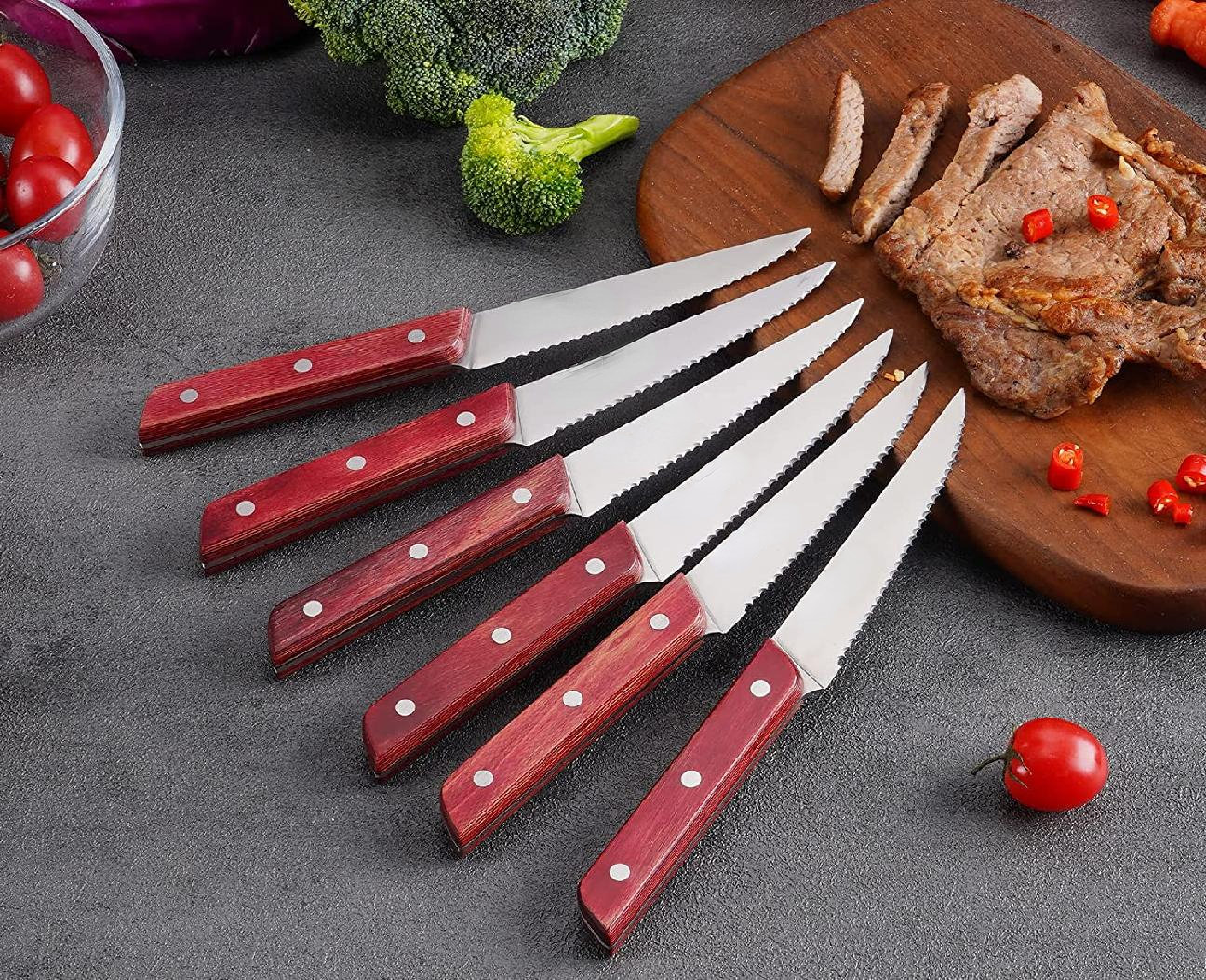 Ebern Designs Blancha Serrated Steak Knife Set Of | Wayfair